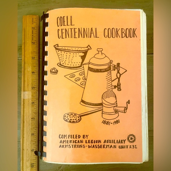 Not Branded | Kitchen | American Legion Cookbook Vintage 981 Odell ...